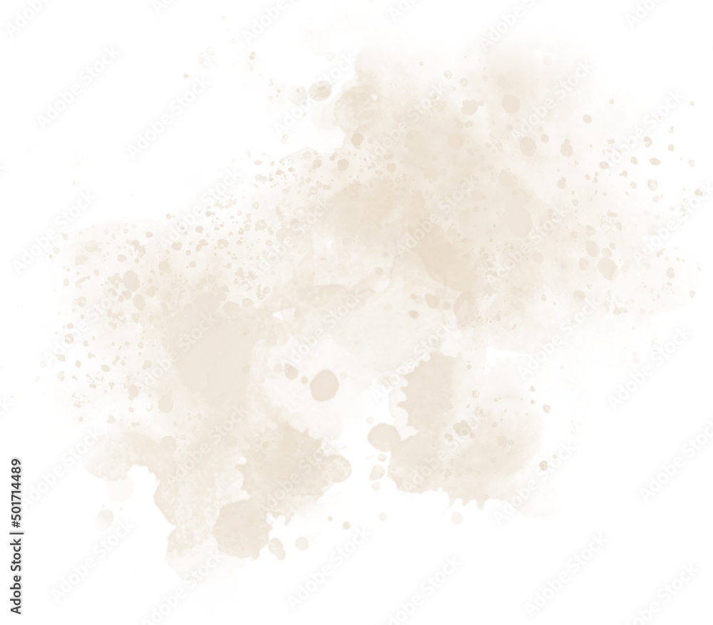 Watercolor Beige abstract Spot. Hand painted Brush Stroke. Illustration ...