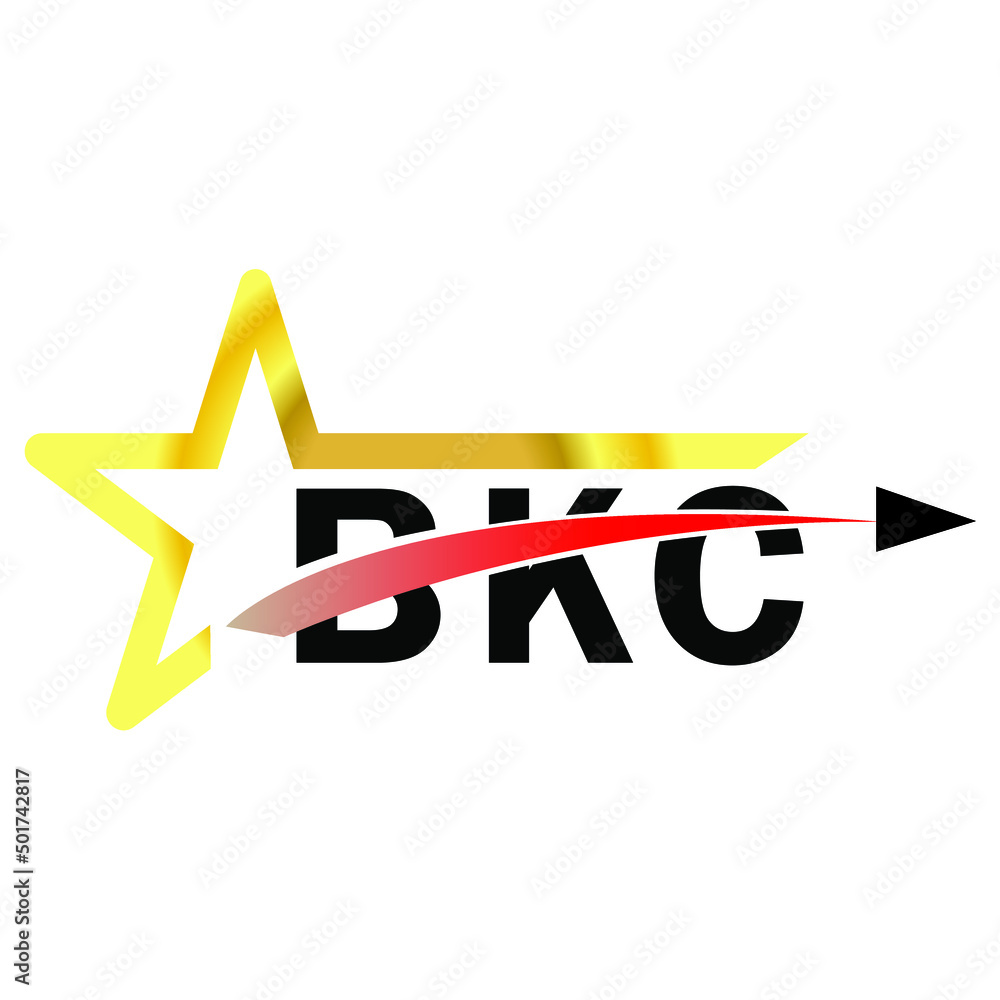 BKC letter logo design. BKC creative letter logo. simple and modern ...
