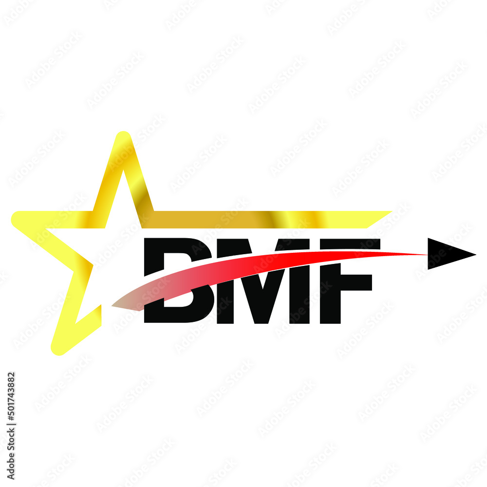 Vetor de BMF letter logo design. BMF creative letter logo. simple and ...