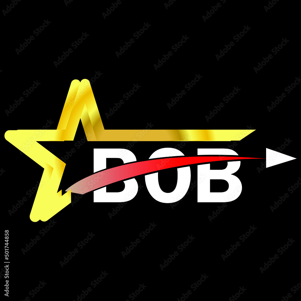 BOB letter logo design. BOB creative letter logo. simple and modern ...