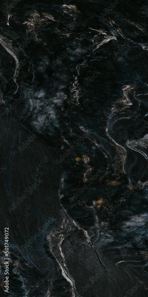 Foto de natural black emperador marble texture background with golden ...
