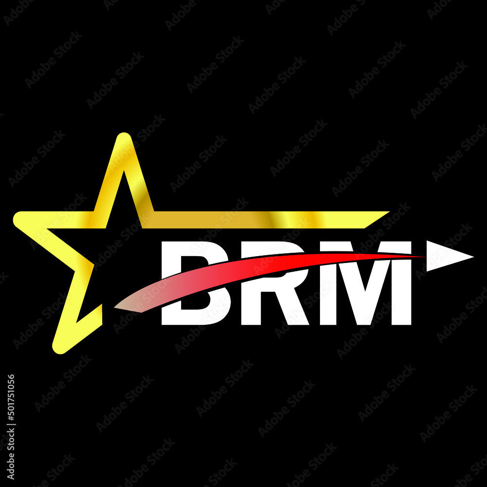 BRM letter logo design. BRM creative letter logo. simple and modern ...
