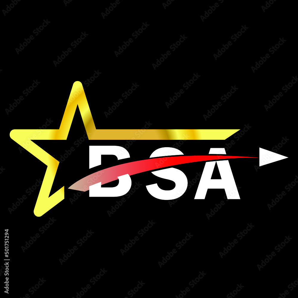 BSA letter logo design. BSA creative letter logo. simple and modern ...