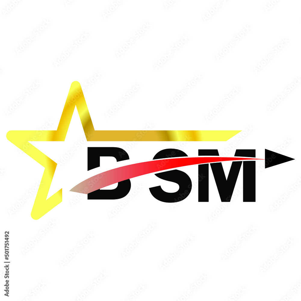 BSM letter logo design. BSM creative letter logo. simple and modern ...