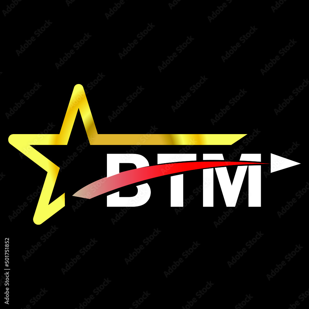 BTM letter logo design. BTM creative letter logo. simple and modern ...