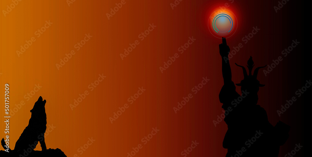 Satanism - Occult rituals. Stock Illustration | Adobe Stock