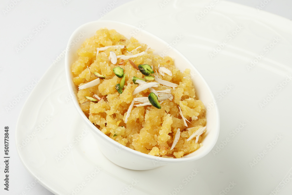 Moong dal halwa is a classic Indian sweet dish made with moong lentils ...