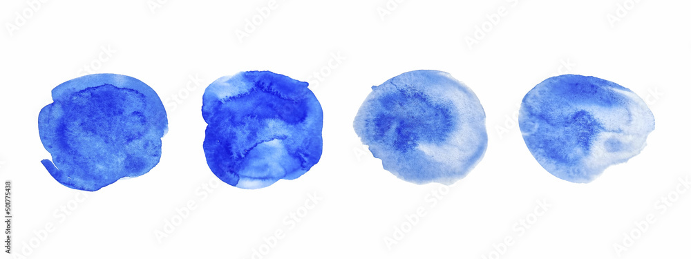 Watercolor vector brush stroke illustration. Abstract blue watercolor ...
