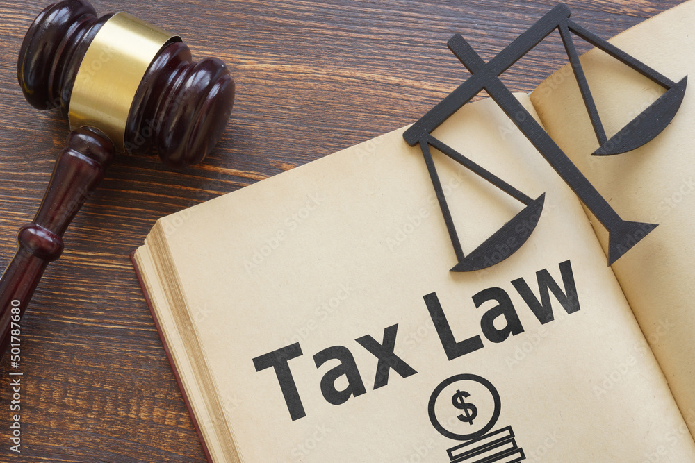 Tax Law is shown using the text in the book Stock Photo | Adobe Stock