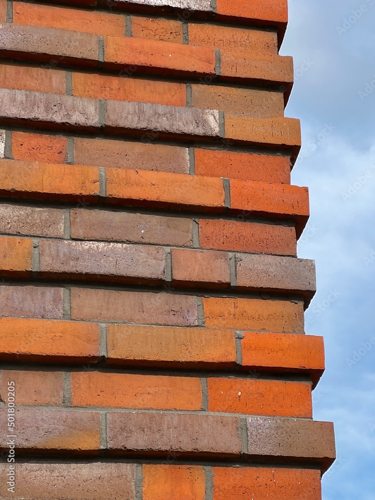 Muster in gemauerter Fassade Stock Photo | Adobe Stock