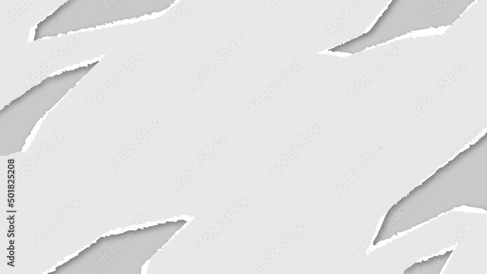 Vector illustration of ripped torn paper background design with copy ...