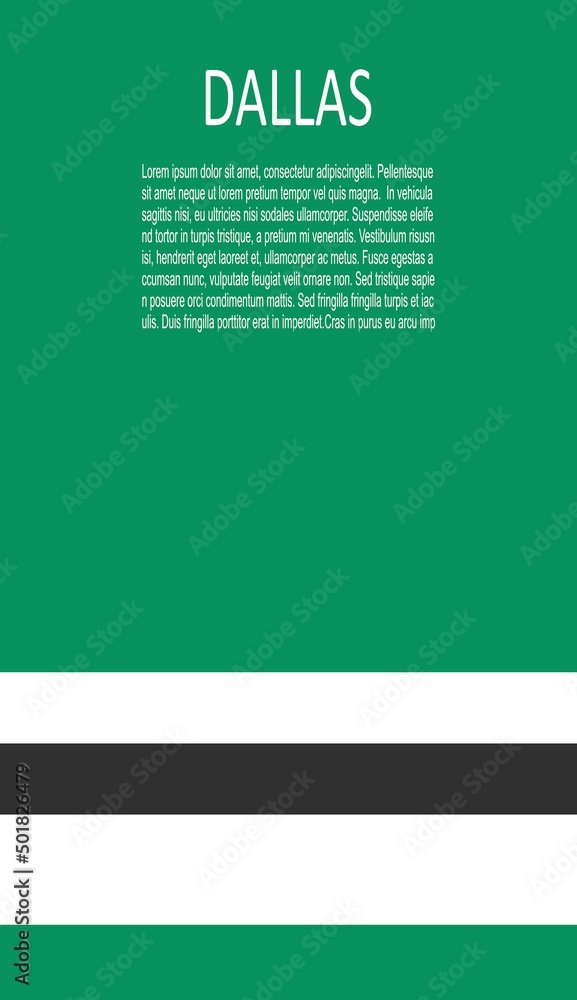 Dallas Stars ice hockey team uniform colors. Template for presentation ...