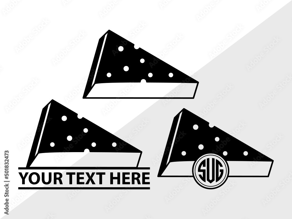 Cheese Monogram SVG Cut File | Cheese Slice Svg | Fast Food Svg ...