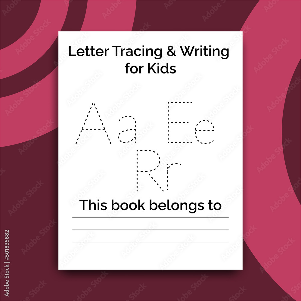 Alphabet letter tracing activity worksheet for kids, alphabet letter ...