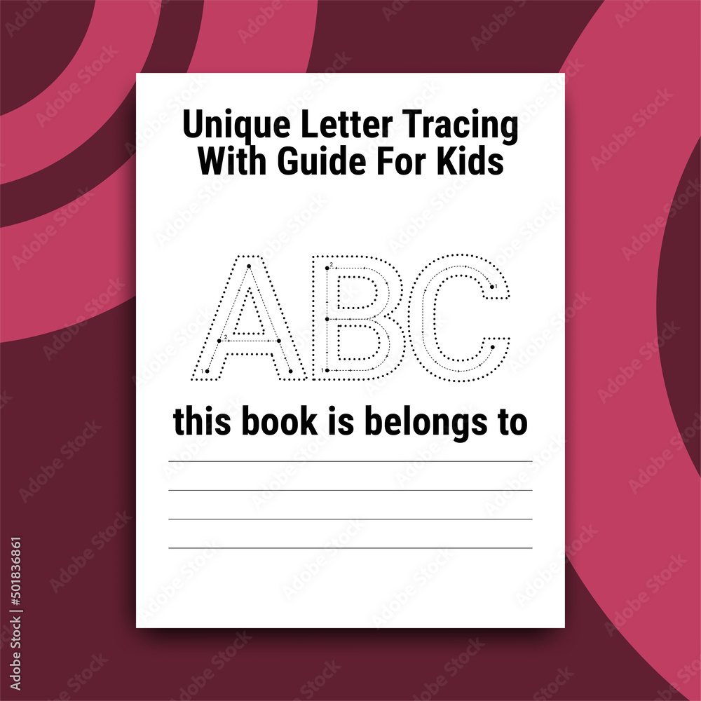 Alphabet letter tracing activity worksheet for kids, alphabet letter ...