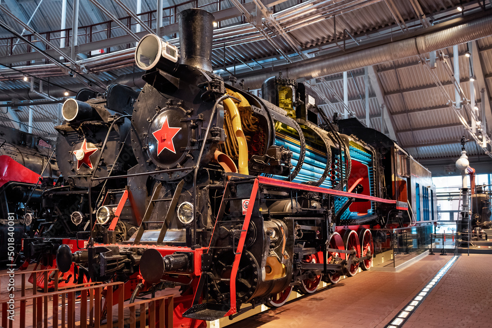 Foto de ST. PETERSBURG, RUSSIA - JANUARY 12, 2022: Soviet steam ...