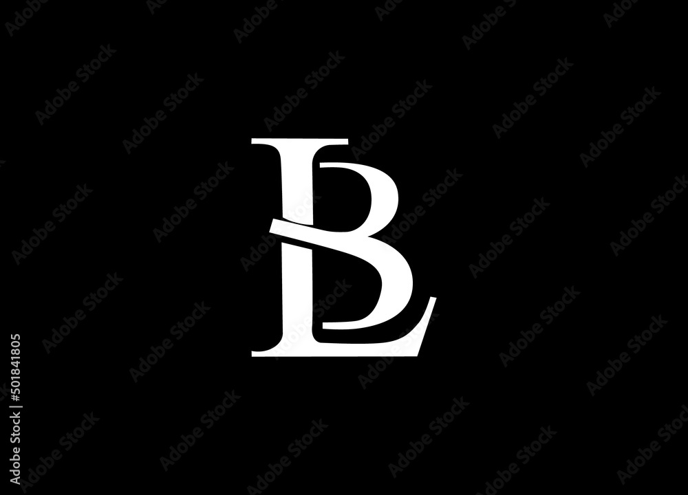 Initial based clean and minimal letter. LB logo creative fonts monogram ...