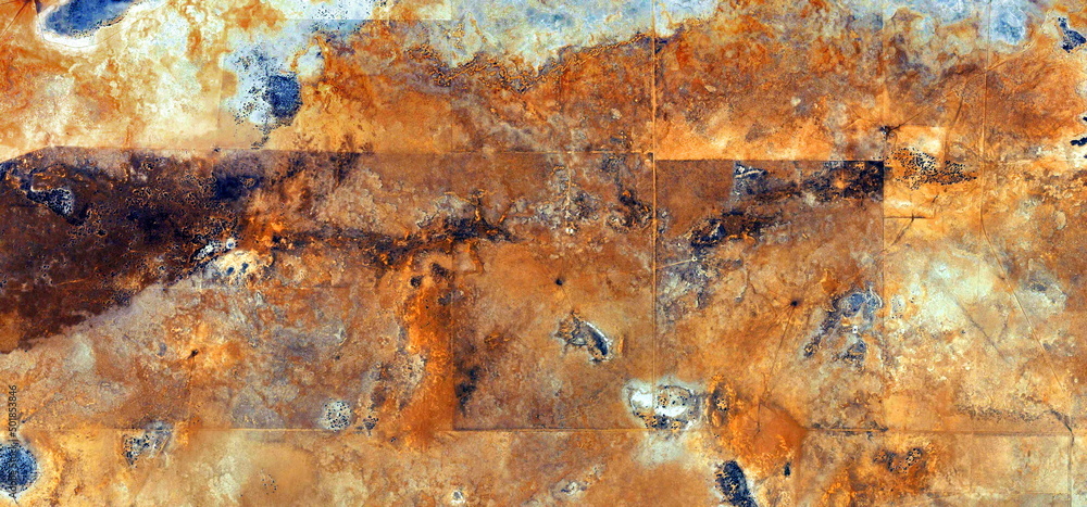 abstract landscape photo of the deserts of Africa from the air ...