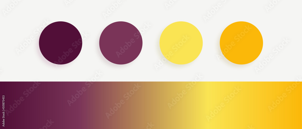 Dreamy wine-yellow Color palette for graphics/ web/ art/ fashion ...