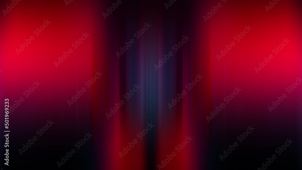 Animation loop blurred red light flickering vertical lines. Abstract CG ...