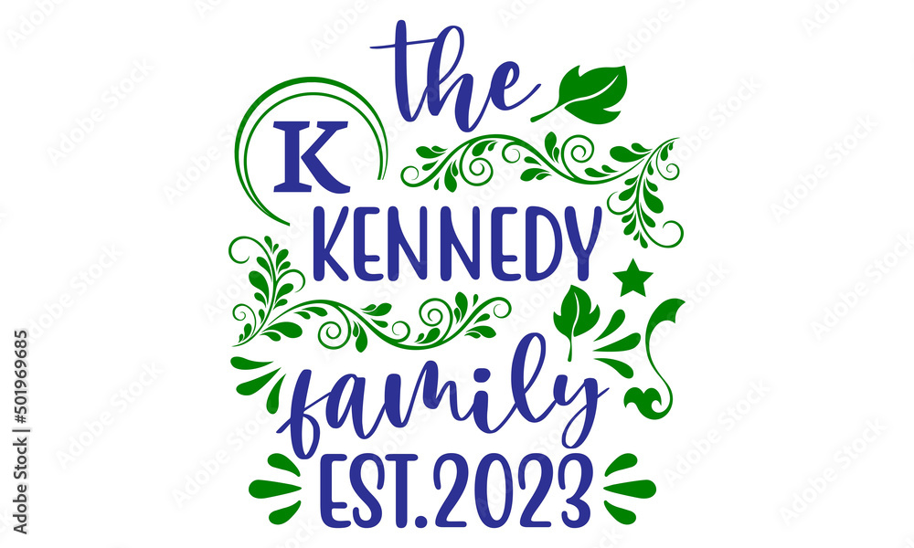 The Kennedy family EST.2023 SVG, Monogram SVG Bundle, t-shirt,Monogram ...
