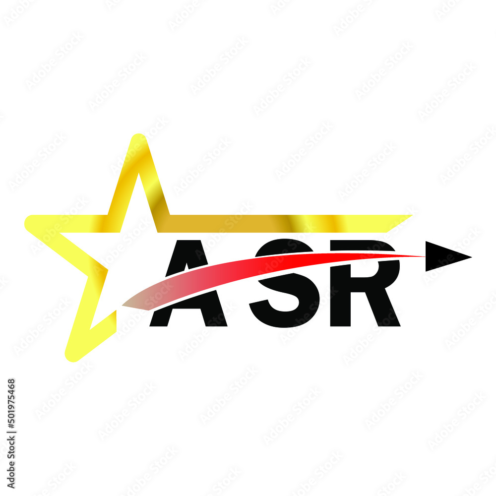 ASR letter logo design. ASR creative letter logo. simple and modern ...