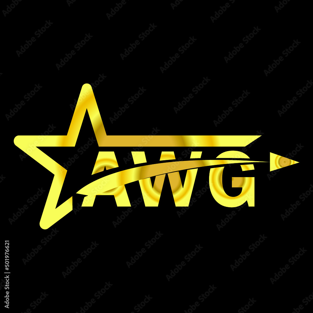 AWG letter logo design. AWG creative letter logo. simple and modern ...