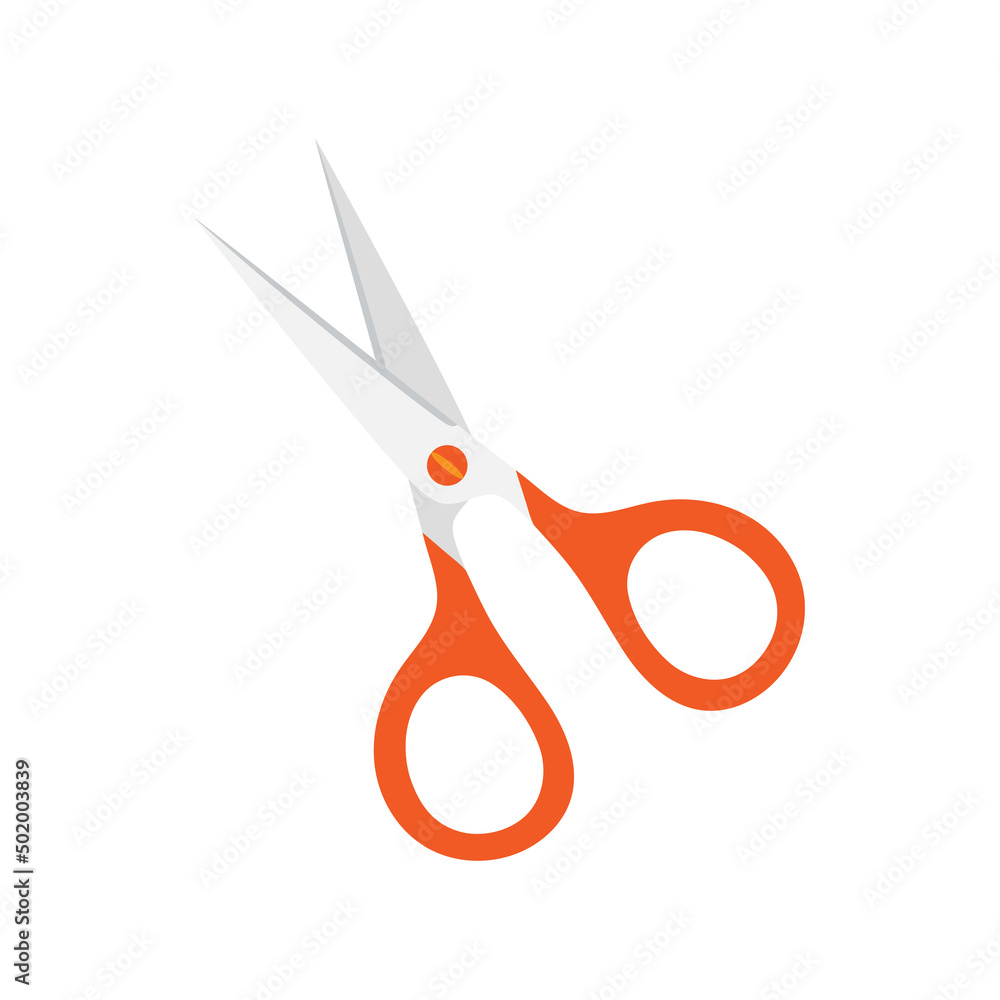 cartoon scissor isolated on white background, vector illustration Stock ...