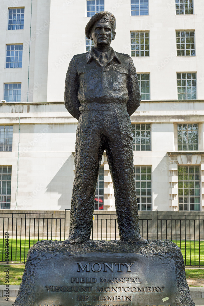 Montgomery, Whitehall, London, 2022. The1st Viscount Montgomery of ...