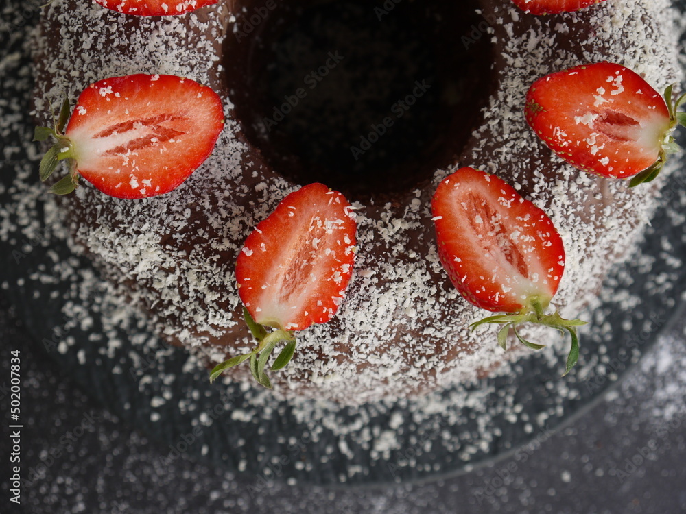 Der Erdbeerkuchen Stock Photo | Adobe Stock