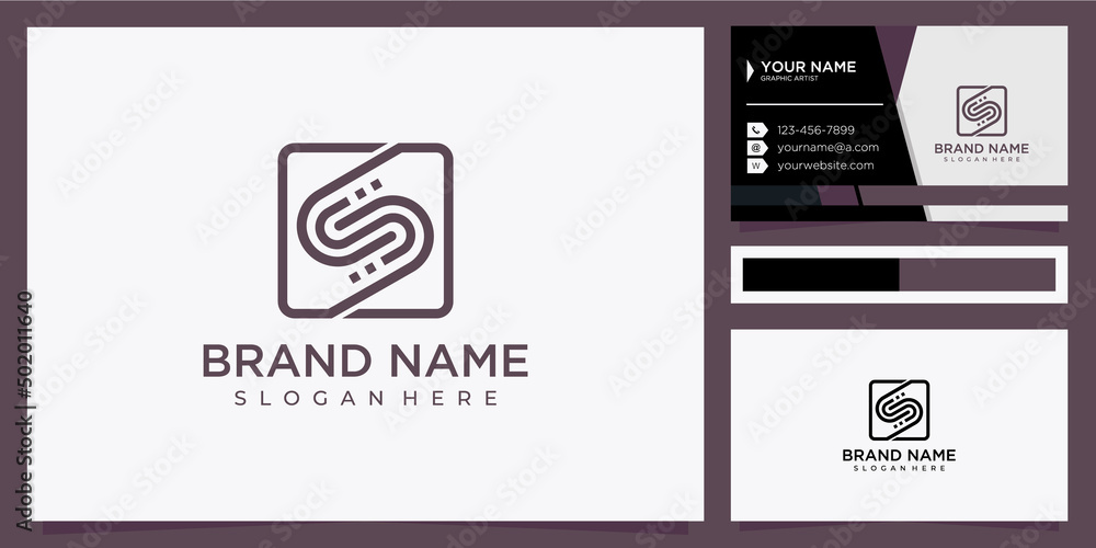 Business corporate letter S logo design vector. Simple and clean flat ...