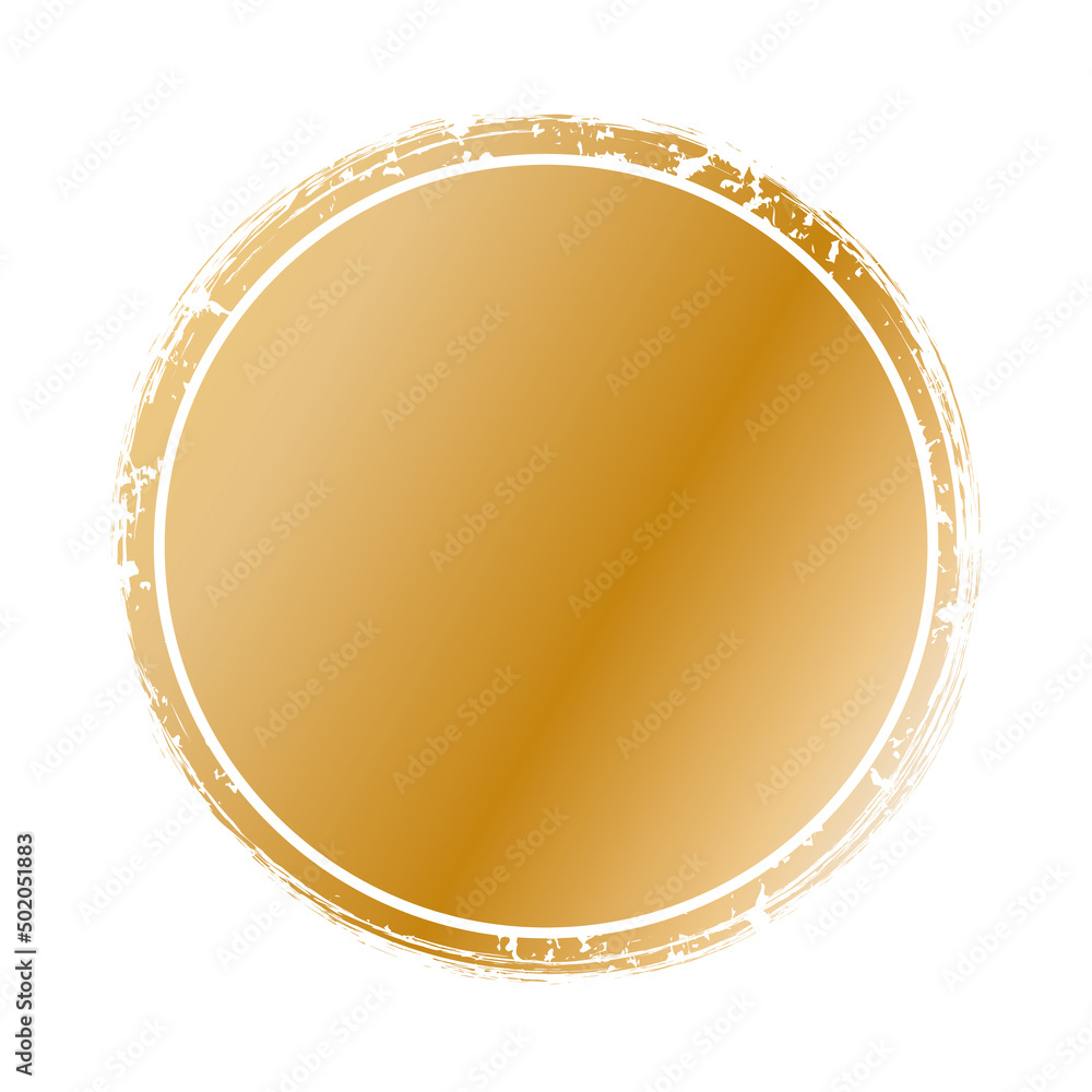 gold circle frame vector image Stock Vector | Adobe Stock