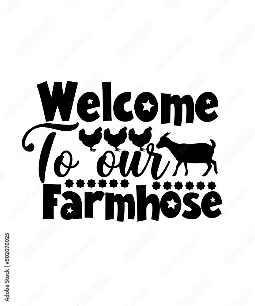 Vecteur Stock Farmhouse Sign Clipart, Rustic Home Decor, Farmhouse ...