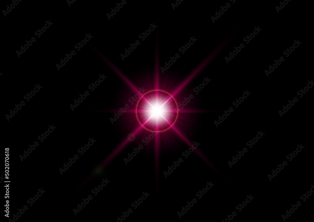 abstract vector red flares light design background . Laser beams ...