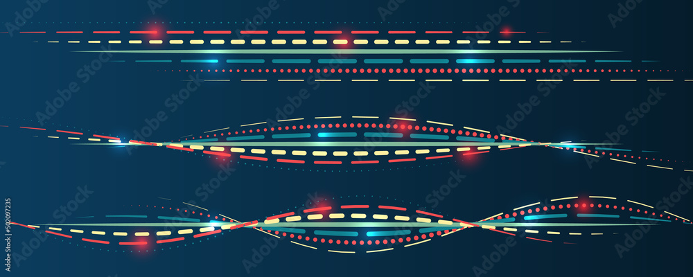 Processing sorting data fragmentation. Business analytics. The flow of ...
