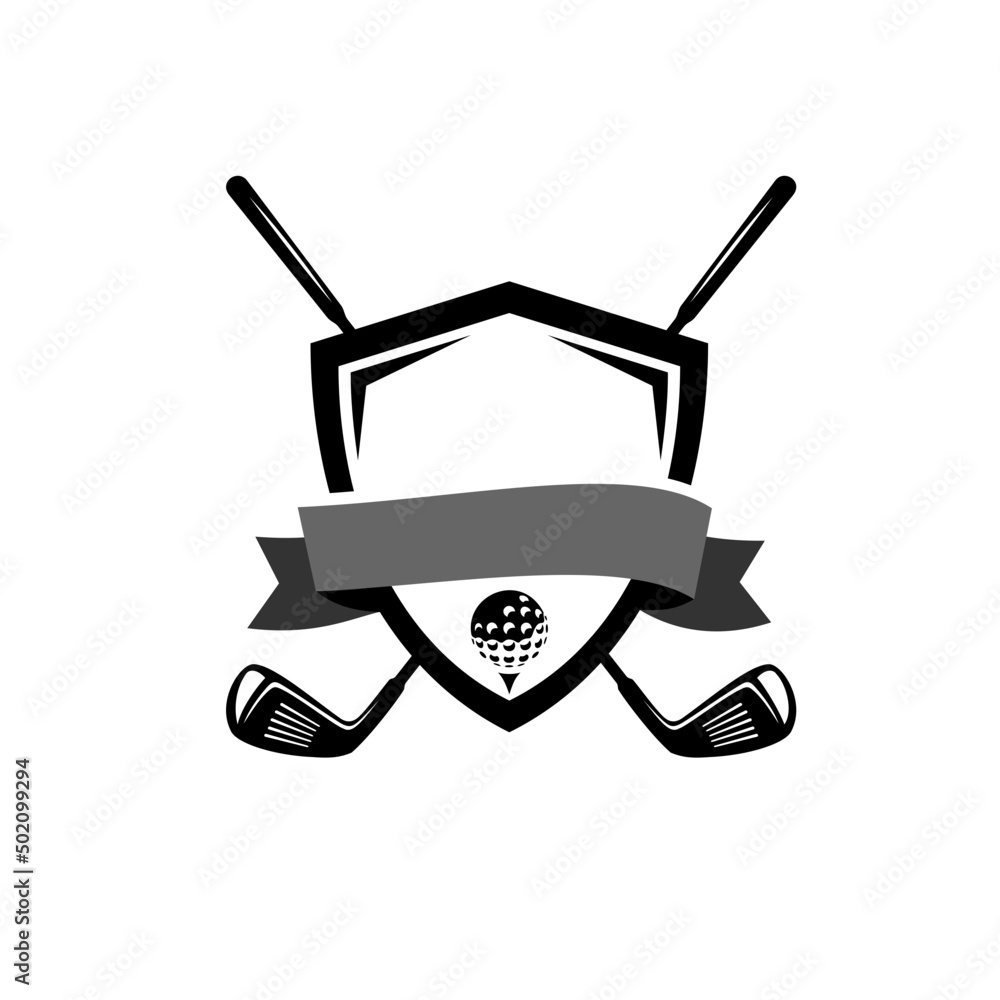 Golf club vector logo, emblem, sign, symbol. Design for golf trophy as ...