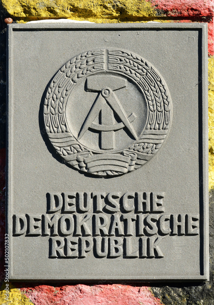 Poster Relief with symbols of the German Democratic Republic – Wall Art ...