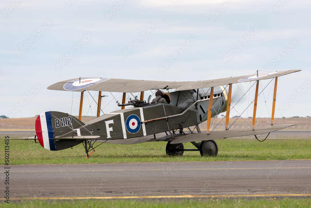 Avalon, Australia - February 28, 2015: Bristol F.2 Fighter (replica ...