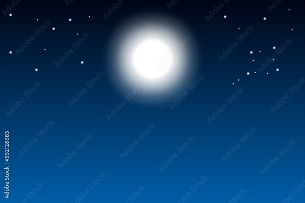 Blue moon stars sky. Astronomy science. Nature landscape. Space ...