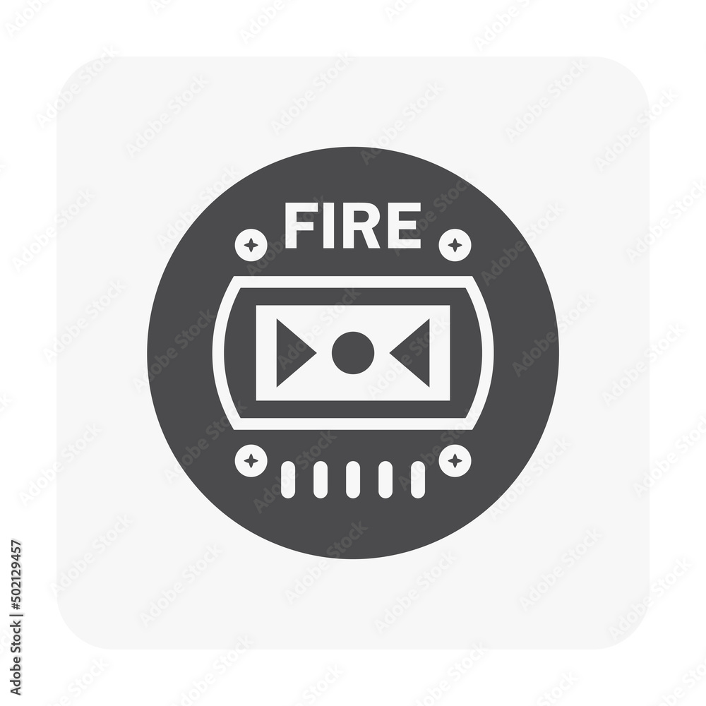 Vektorová grafika „Manual call point, mcp vector icon. Security ...