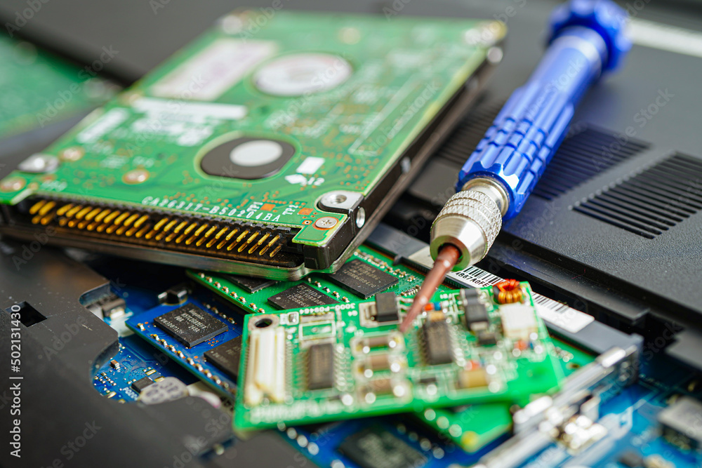 Repairing and upgrade circuit mainboard of notebook, electronic ...