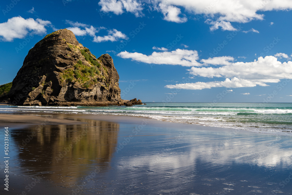 Piha Black Sand Beach, North Island New Zealand Stock Photo | Adobe Stock