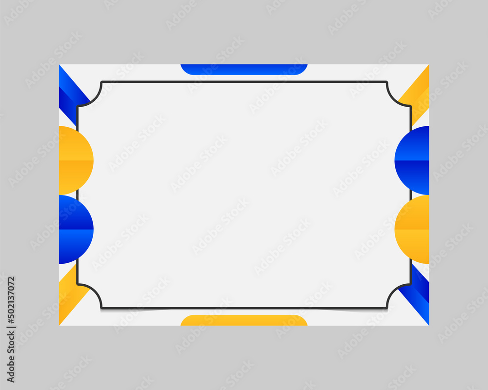 Modern geometric certificate paper template design Stock Vector | Adobe ...