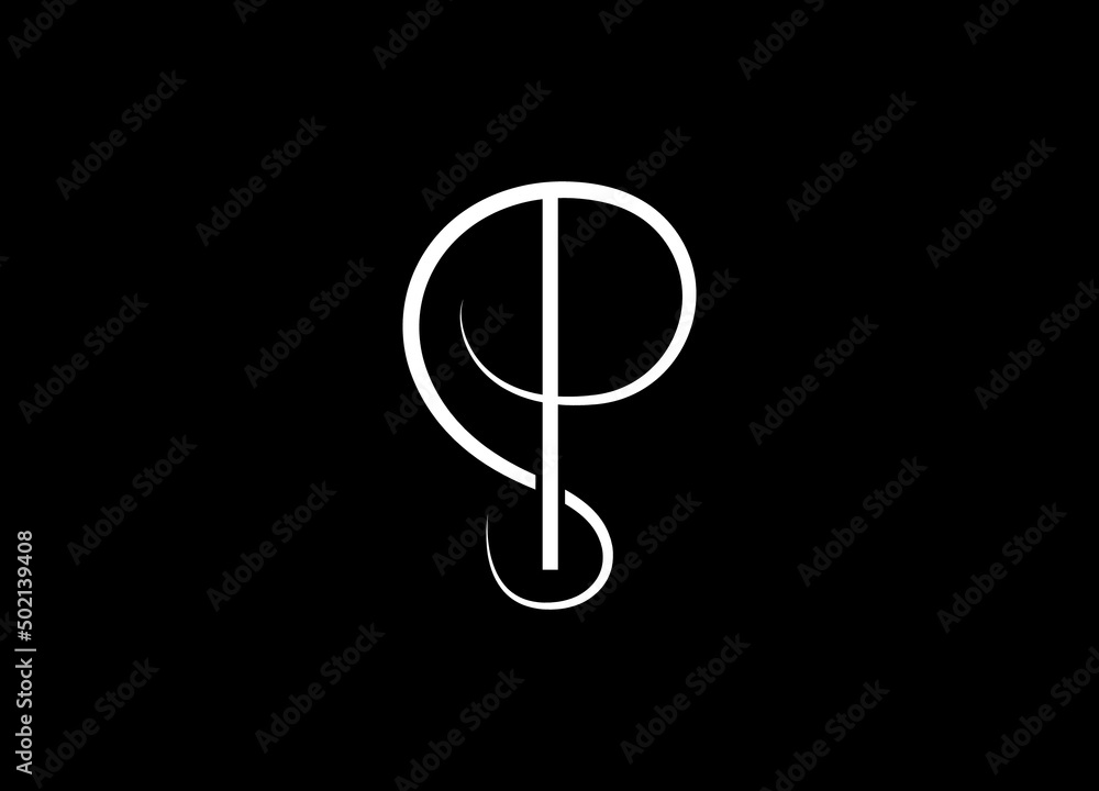 Initial Letter PS Logo Template Design Stock Vector | Adobe Stock