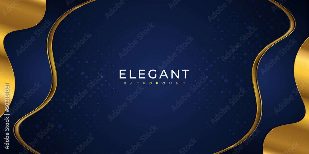 Elegant Premium Blue and Gold Background. Luxury Background for Award ...