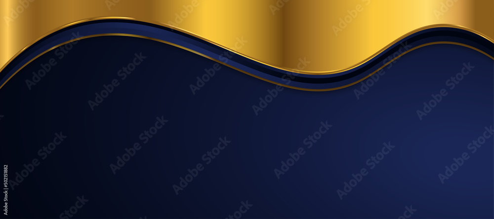 Elegant Premium Blue and Gold Background. Luxury Background for Award ...