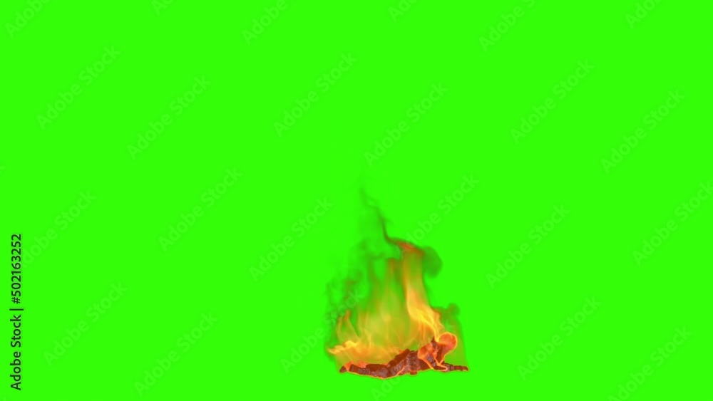 Soldier on fire crawling in agony, side view, Green Screen Chromakey ...
