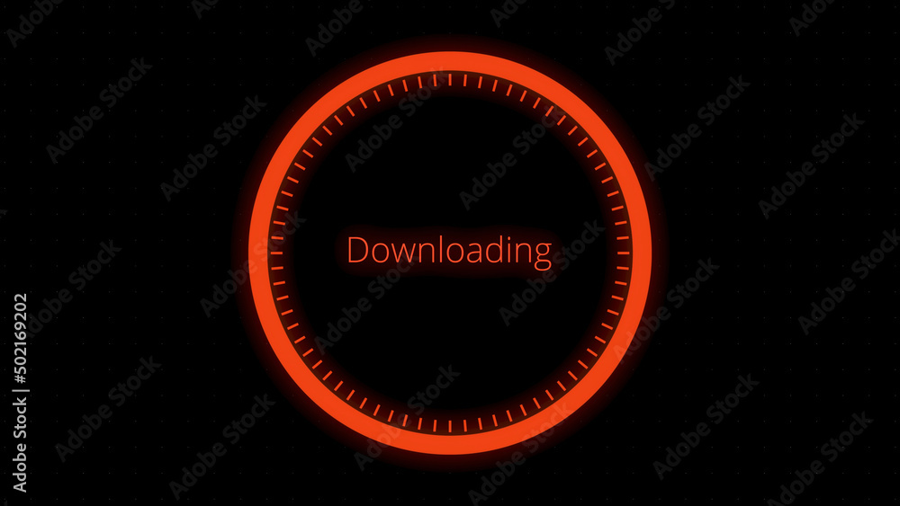 Infographics Circular Graph Animation Counting. Loading animation Stock ...