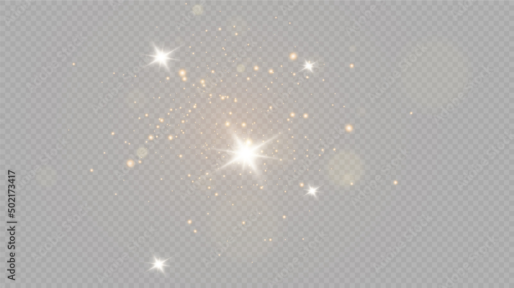 Glittering particles of fairy dust. dust particle sparkling glitter ...