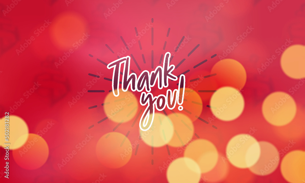 Thank You Card. Hand Written Lettering for Title, Heading, Photo ...